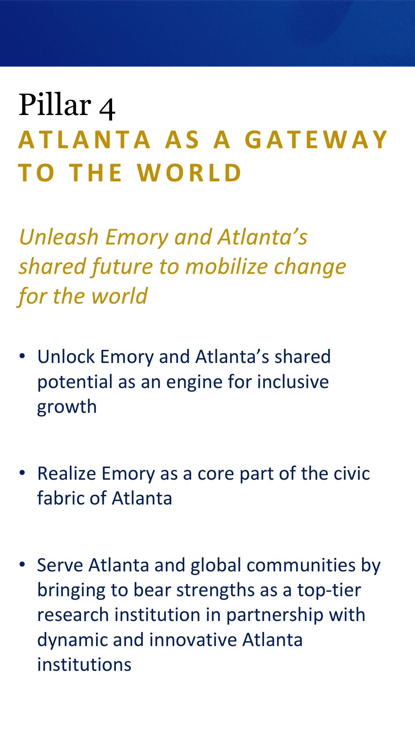 One Emory: Engaged for Impact