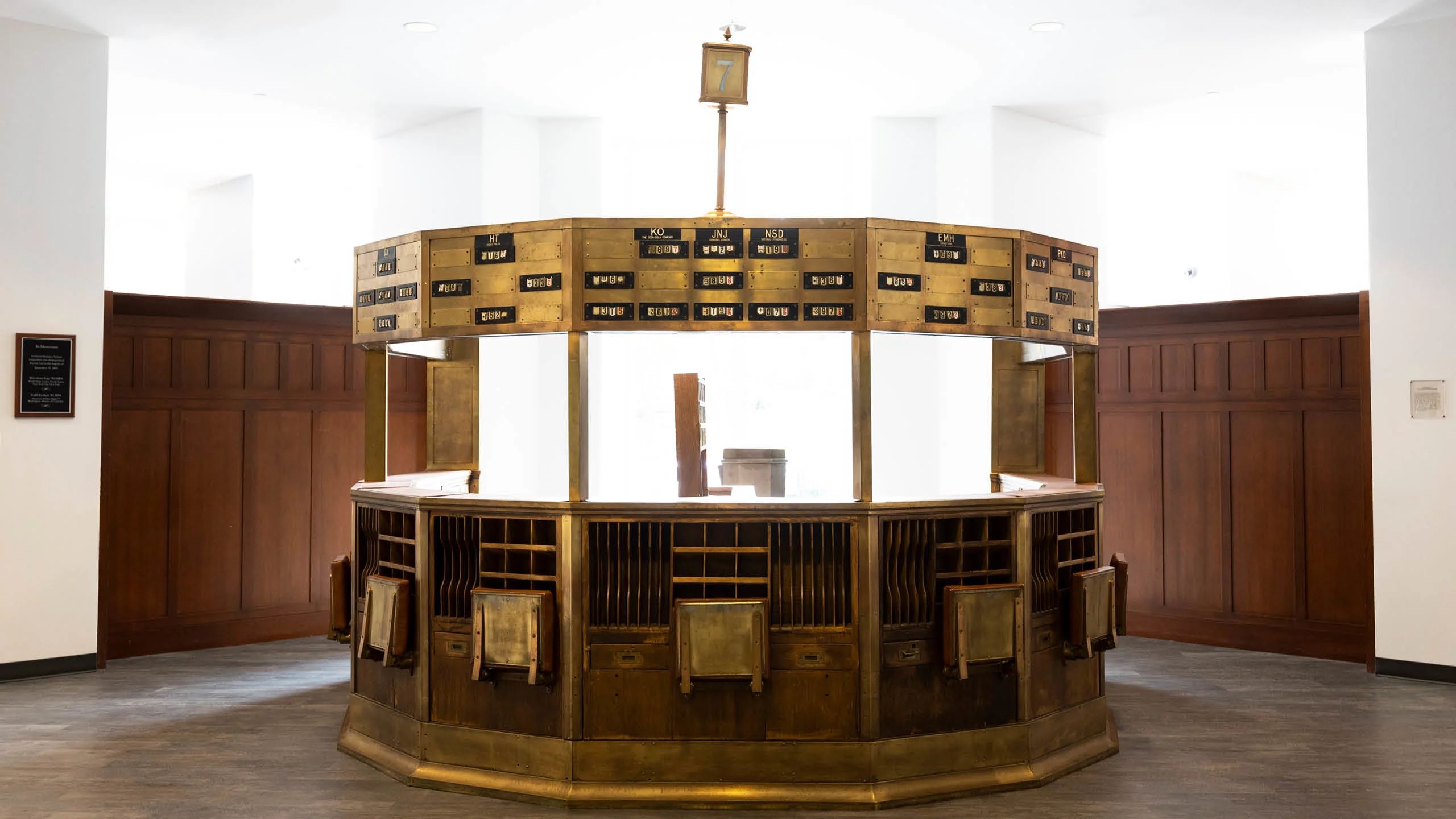 Hidden Emory: New York Stock Exchange Trading Post No. 7